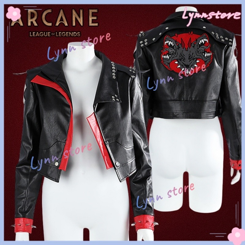 League of Legends x Arcane Season 2 Cosplay Outfit Arcane VI Black ...
