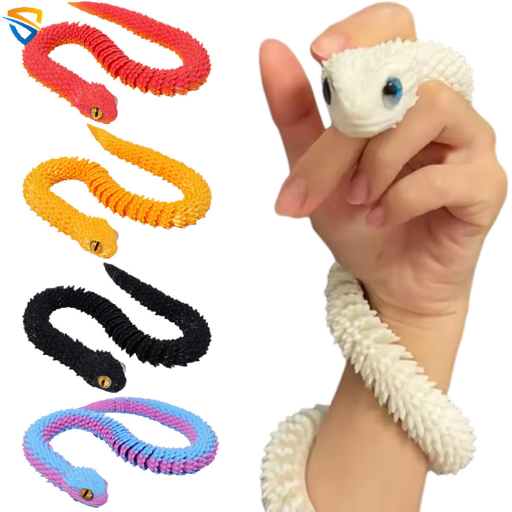 Simulation Snake Kid Prank Props 3D Printed Snakes Joints Movable ...