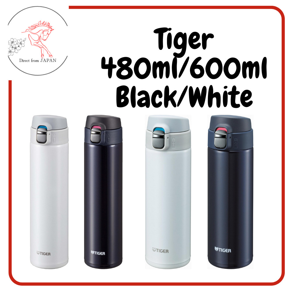 TIGER Thermos Water Bottle 480ml/600ml (MMJ-A048-KA MMJ-A060-KA MMJ-A048-WW MMJ-A060-WW ...