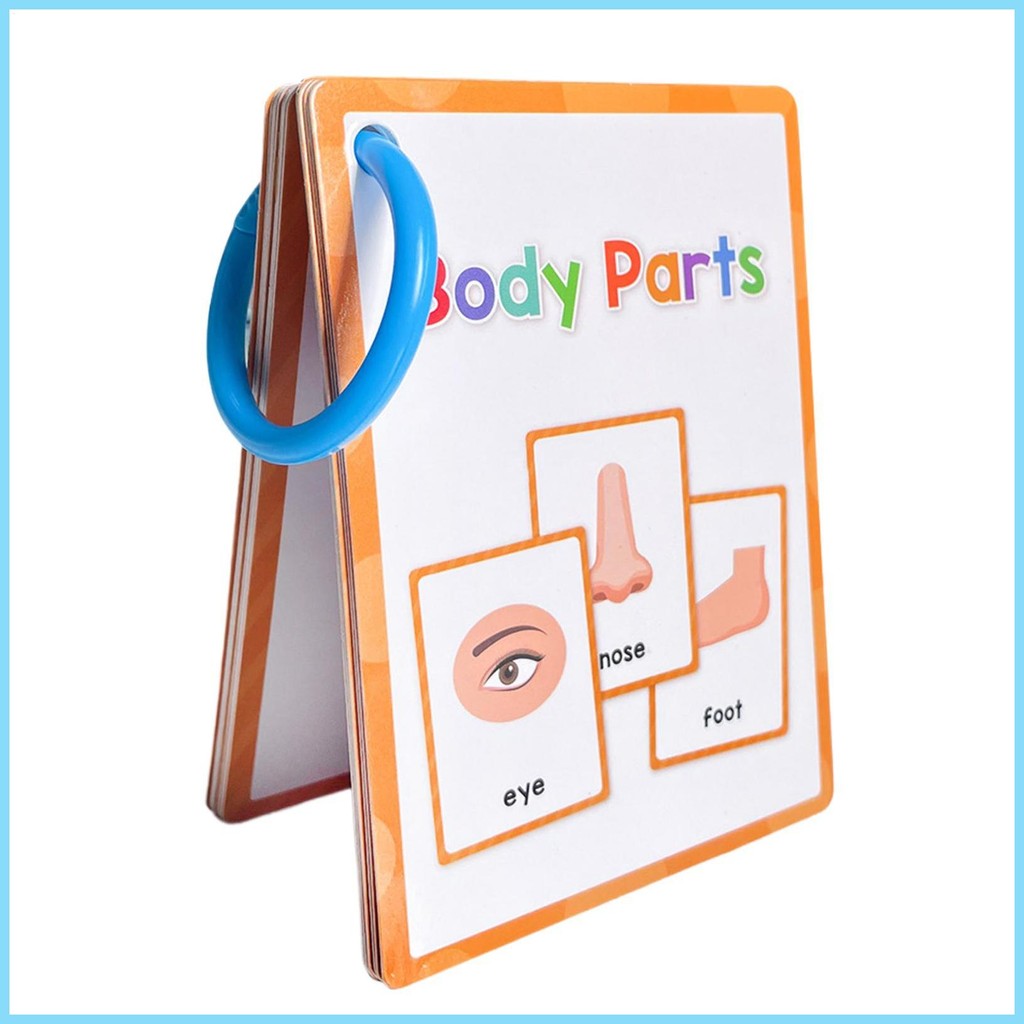 Body Parts English Flash Cards English Flash Card Body Parts Pocket ...
