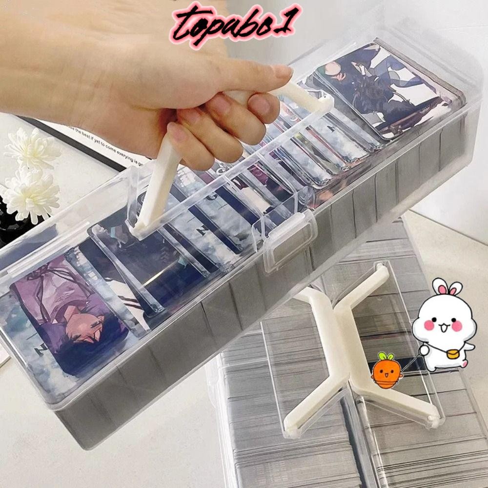 TOPABC1 Game Cards Storage Box, Large Capacity Transparent Football ...