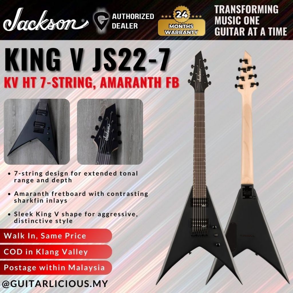 Jackson JS Series King V JS22-7 KV HT 7-String Electric Guitar ...