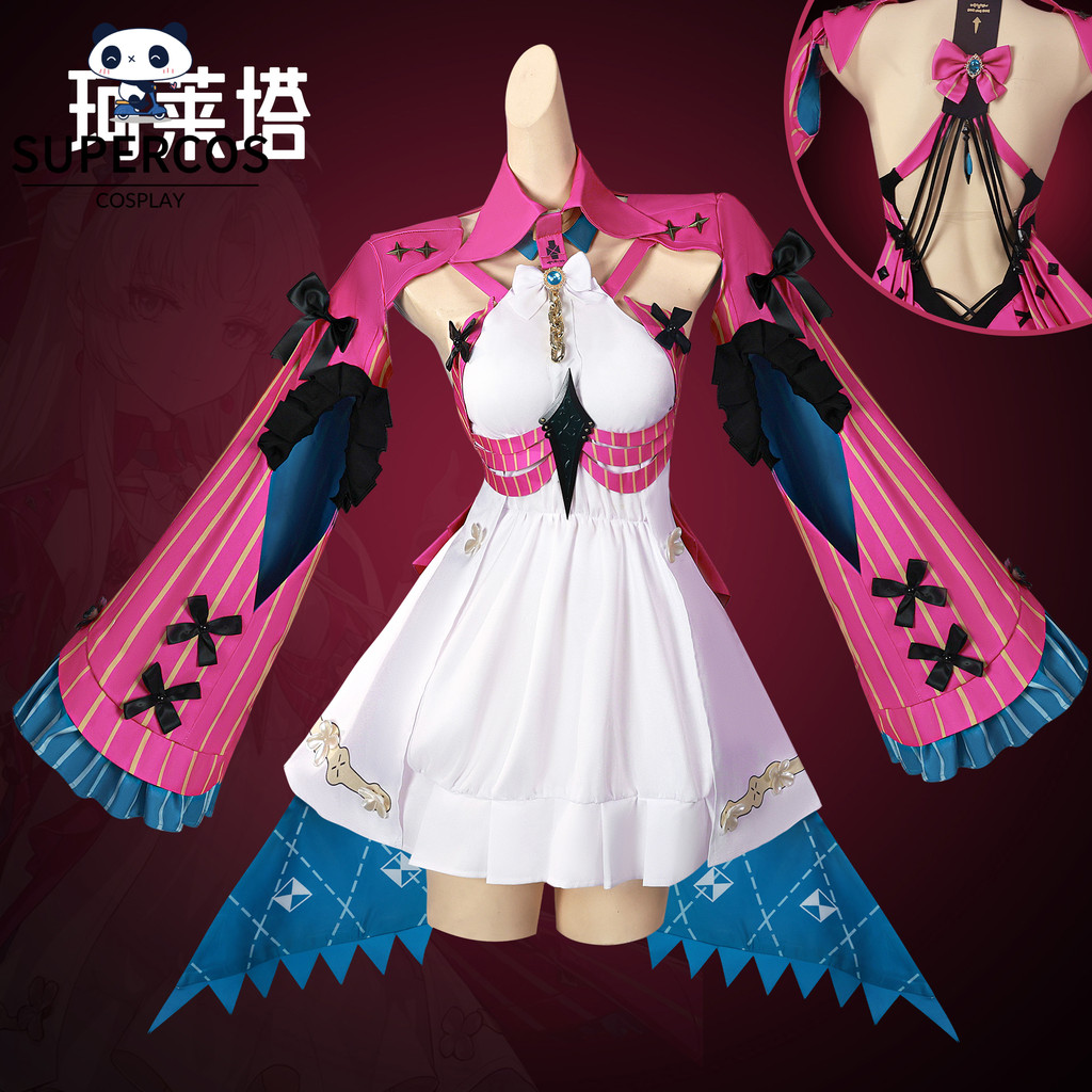 Wuthering Waves Carlotta Cosplay Costume Role Play Dress with ...