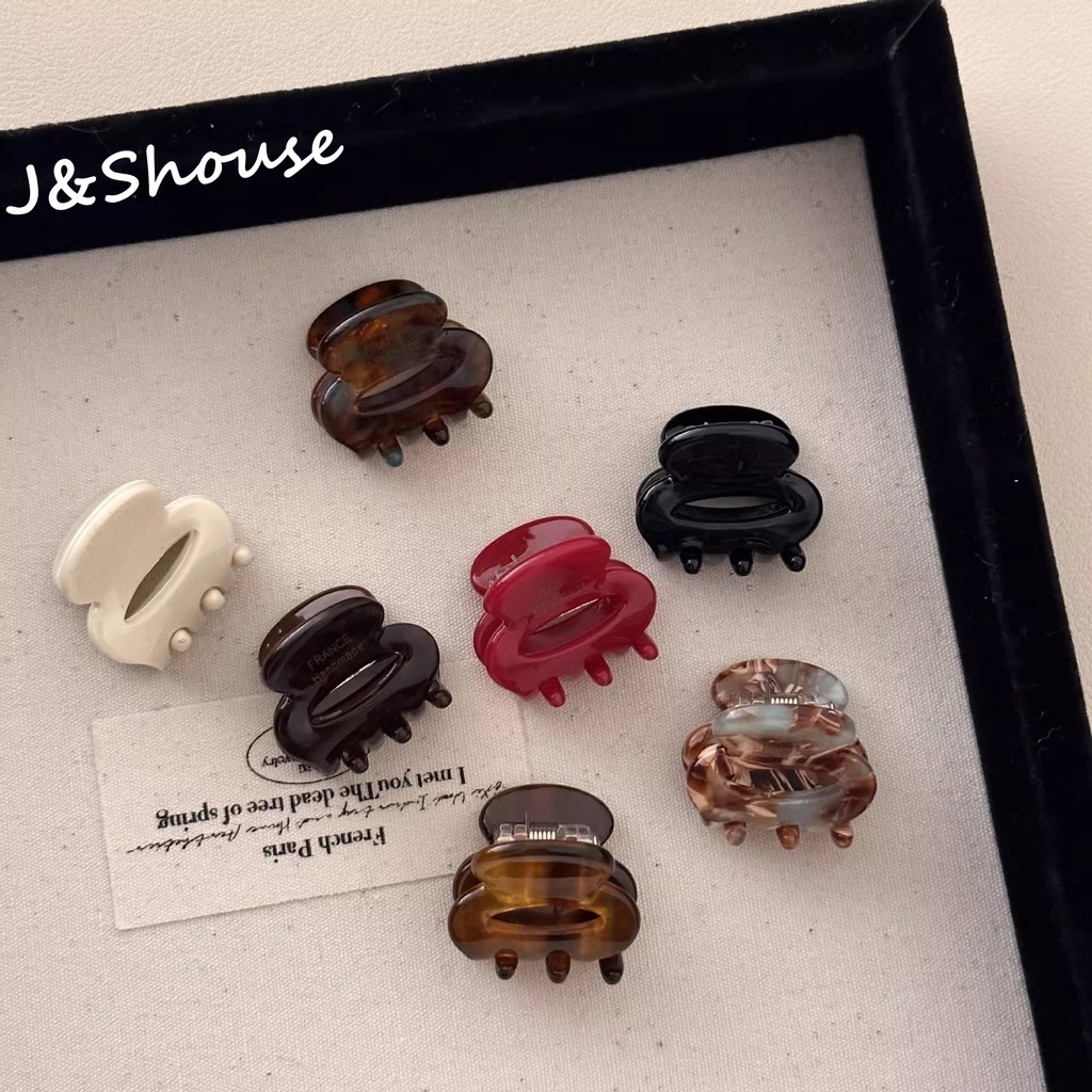 KF943 Korean girl retro exquisite mini size cute acetate hair claw clip ...