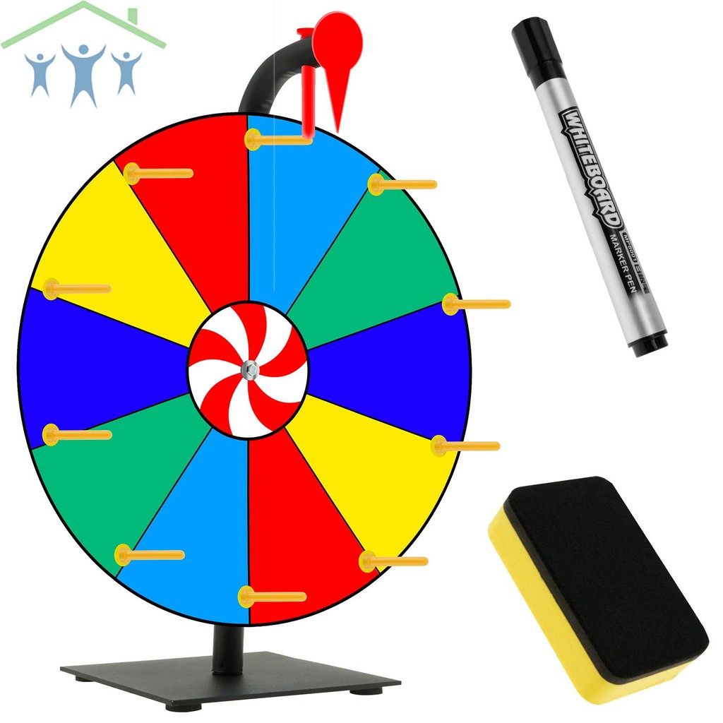 Prize Wheel Tabletop Rotating Prize Wheel Editable Rotating Wheel 10 ...