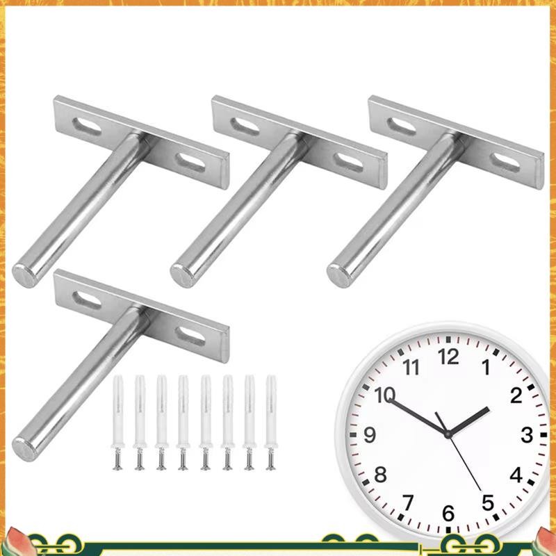 Floating Shelf Brackets Heavy Duty 3 Inch Metal Wall Shelving Holders ...