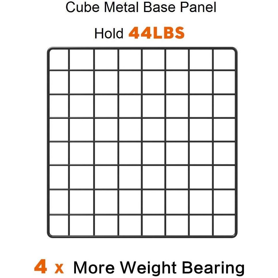 KOUSI DIY Wire Cube Storage, Modular Metal Shelf, Cubby Shelving ...