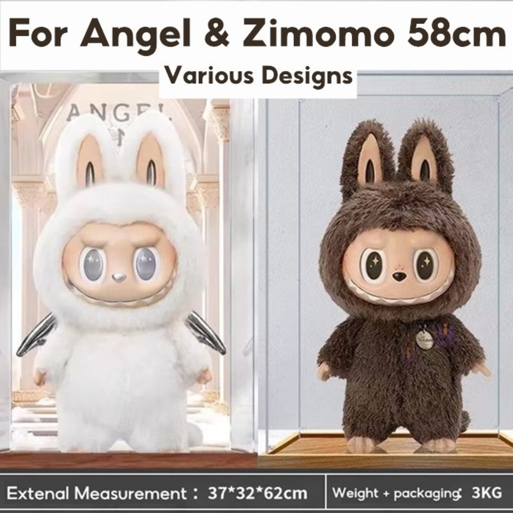 Acrylic Clear Display Box Zimomo Angel In Clound Labubu 58CM Popmart Figurine Case | Shopee ...