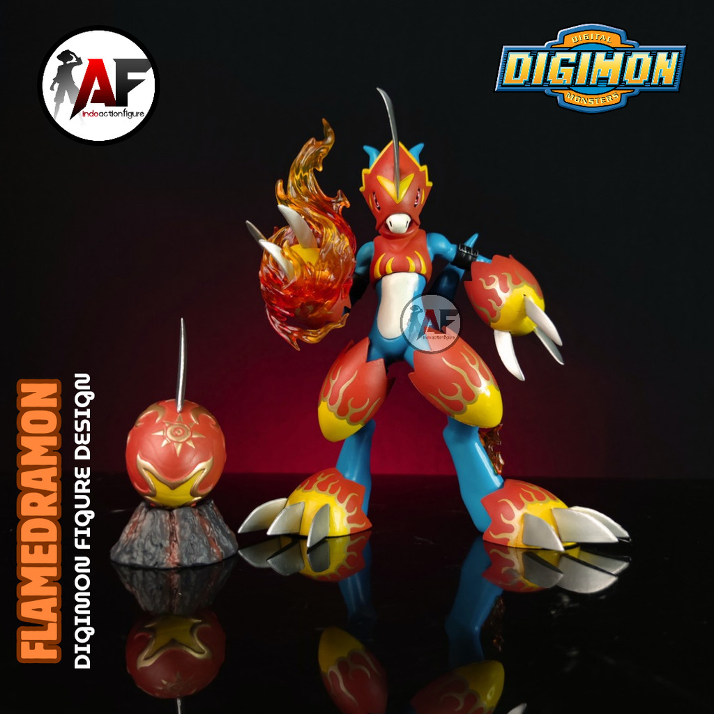 Digimon Flamedramon FXW Studio Recast Design Action Figure | Shopee Singapore