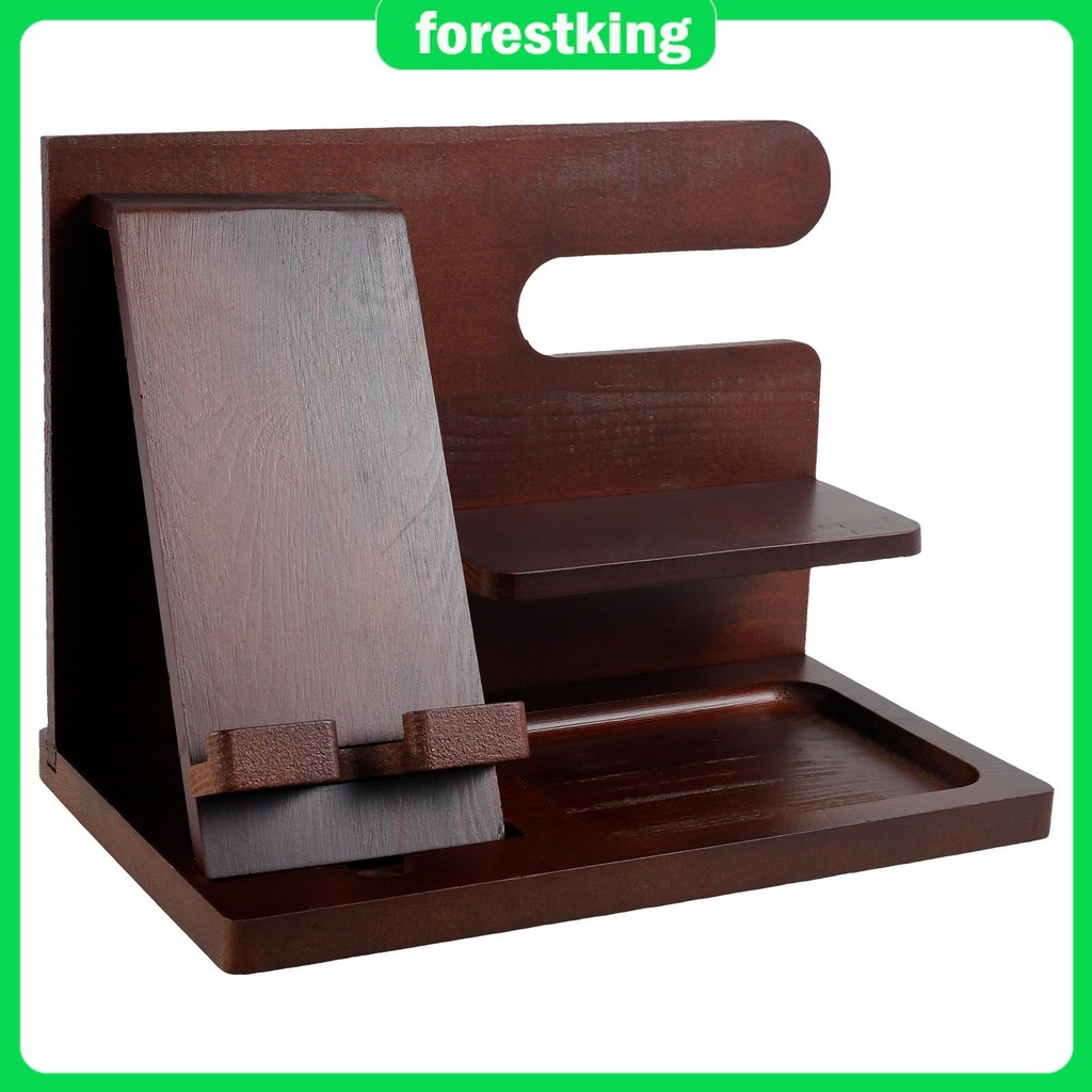 Wood Phone Docking Station Compartment Design Men Docking Station ...