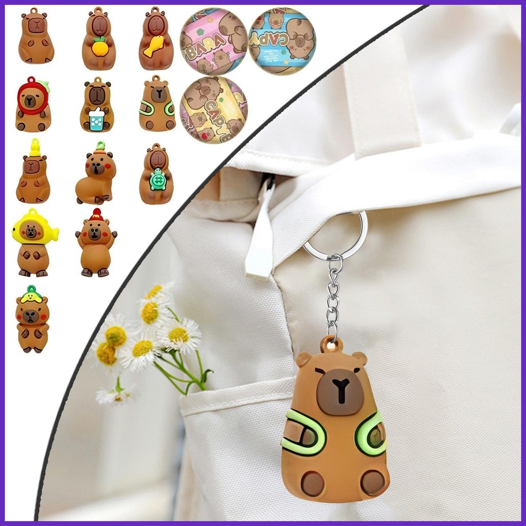 Cartoon Capybara Ball Capybara Toy Hand Painted Model Capybara Statue ...