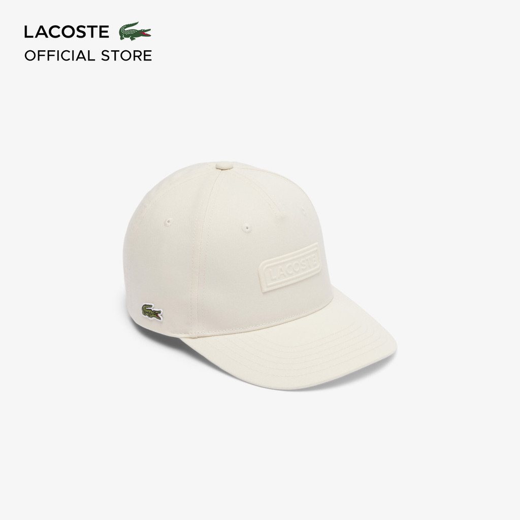 Lacoste Print Gabardine Cap (White) | Shopee Singapore