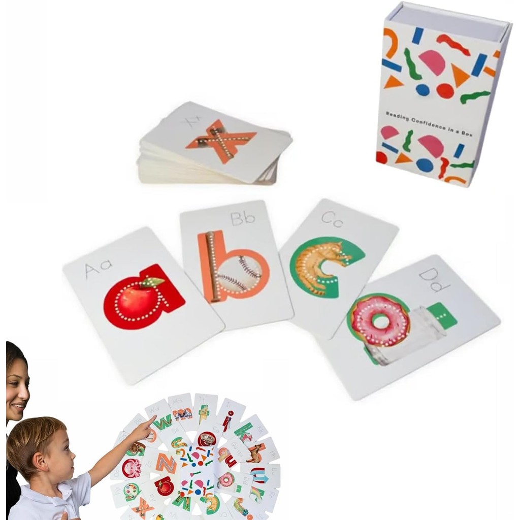 Preschool Alphabet Tool, 26 Pcs ABC Vocabulary Flashcards, Embedded ...