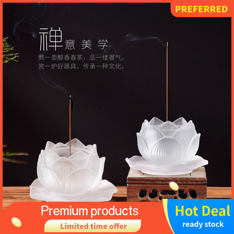 [A variety of fragrance options]Line Incense Burner Glass Lotus Incense ...