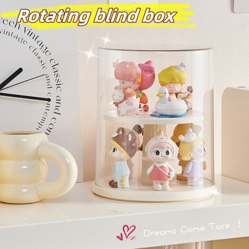 Rotating blind box for storing multiple layers of LEGO dustproof bubble ...