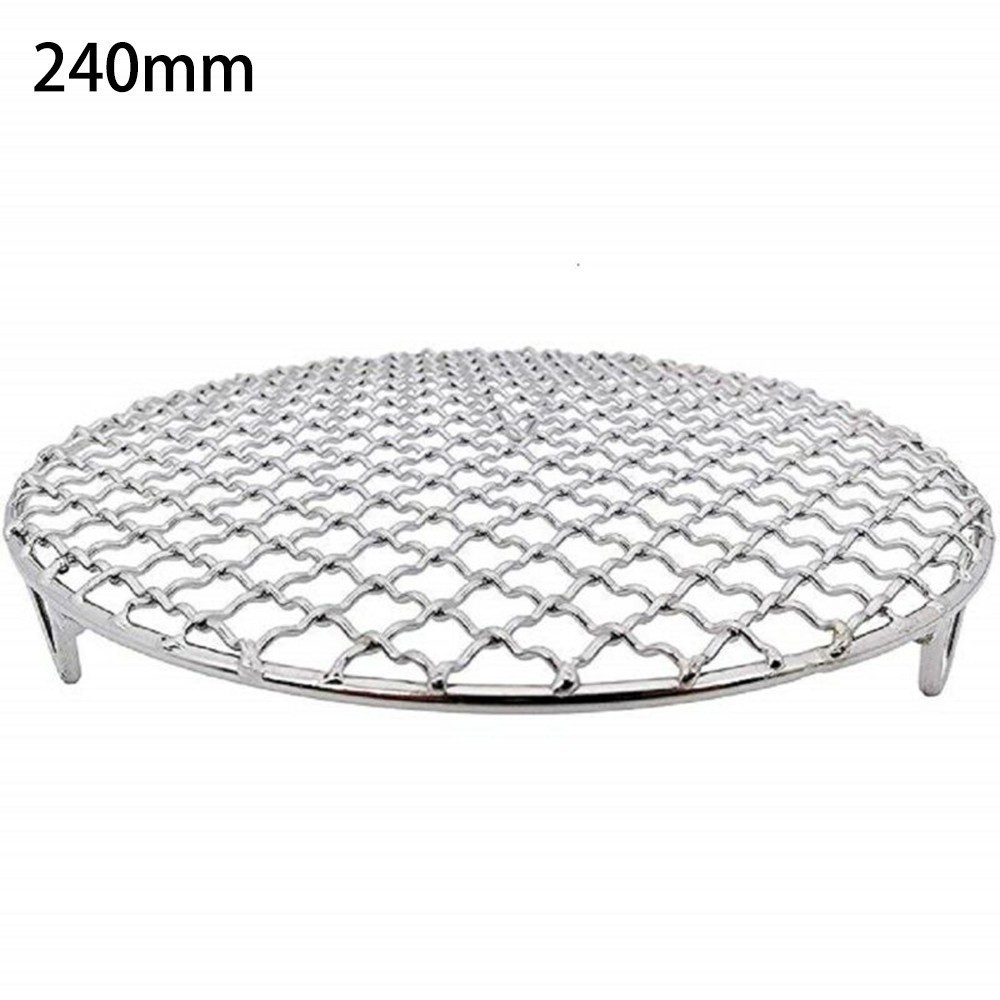⭐ Hot Sale ⭐Baking Shelf Tray BBQ Wire Mesh Round Cooling Rack Grill ...