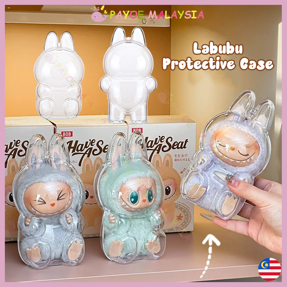 Payoe Labubu V2/V1 Protective Acrylic Case labubu保护套 Anti-dust Labubu ...