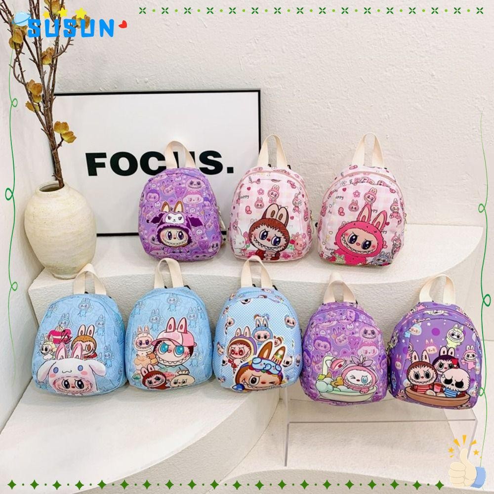 SUSUN Labubu Children's Backpack, POP MART Small School Bags, Pink ...