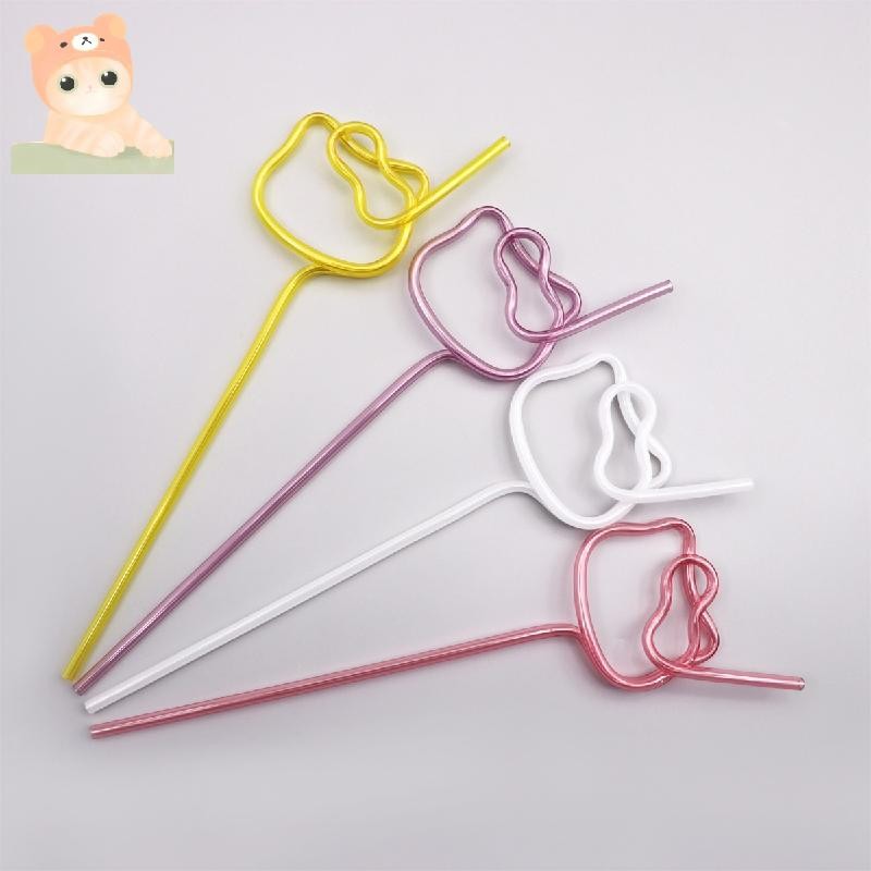 Hello Kitty Colored Straw Hose Style, Cute Girls, High Value, Can Be ...