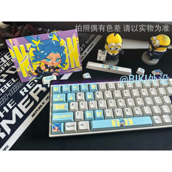 keycaps custom keycaps Valorant ValorantNEON Neon Keycaps Five-sided ...