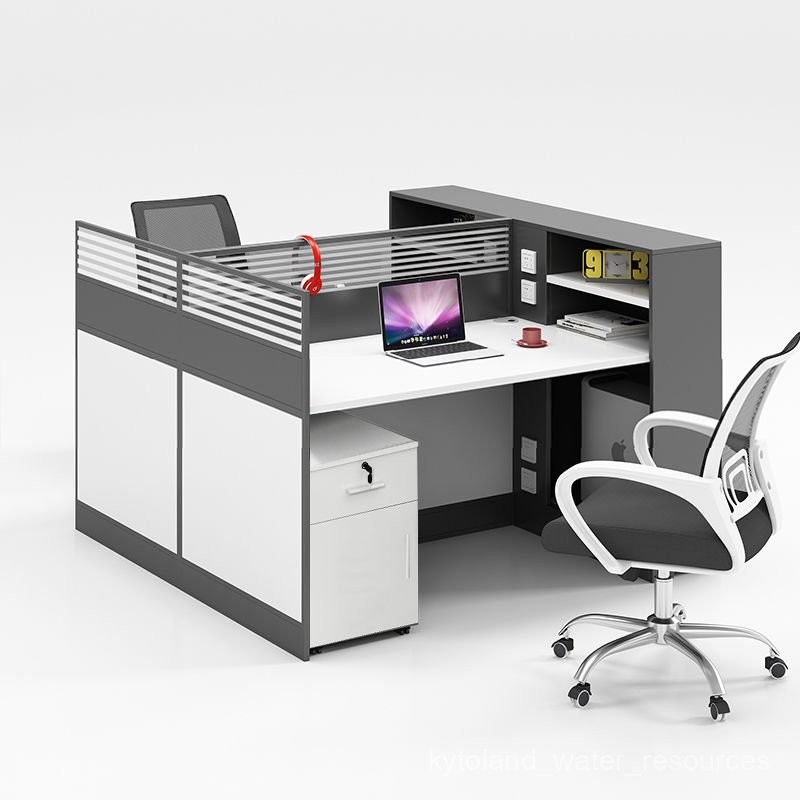Office Desk Staff Table and Chair Combination Simple Modern Station4 ...