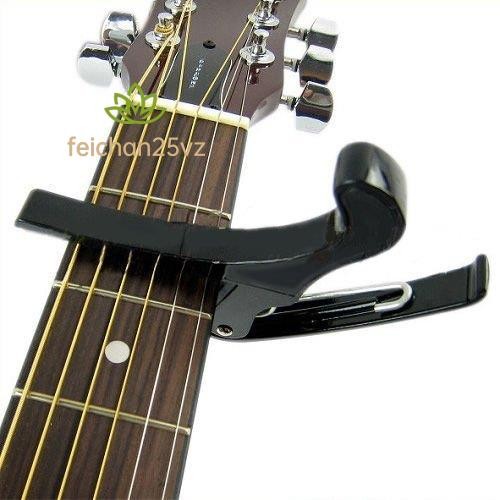 Premium Quick Change Folk Acoustic Electric Guitar Banjo Trigger Capo ...
