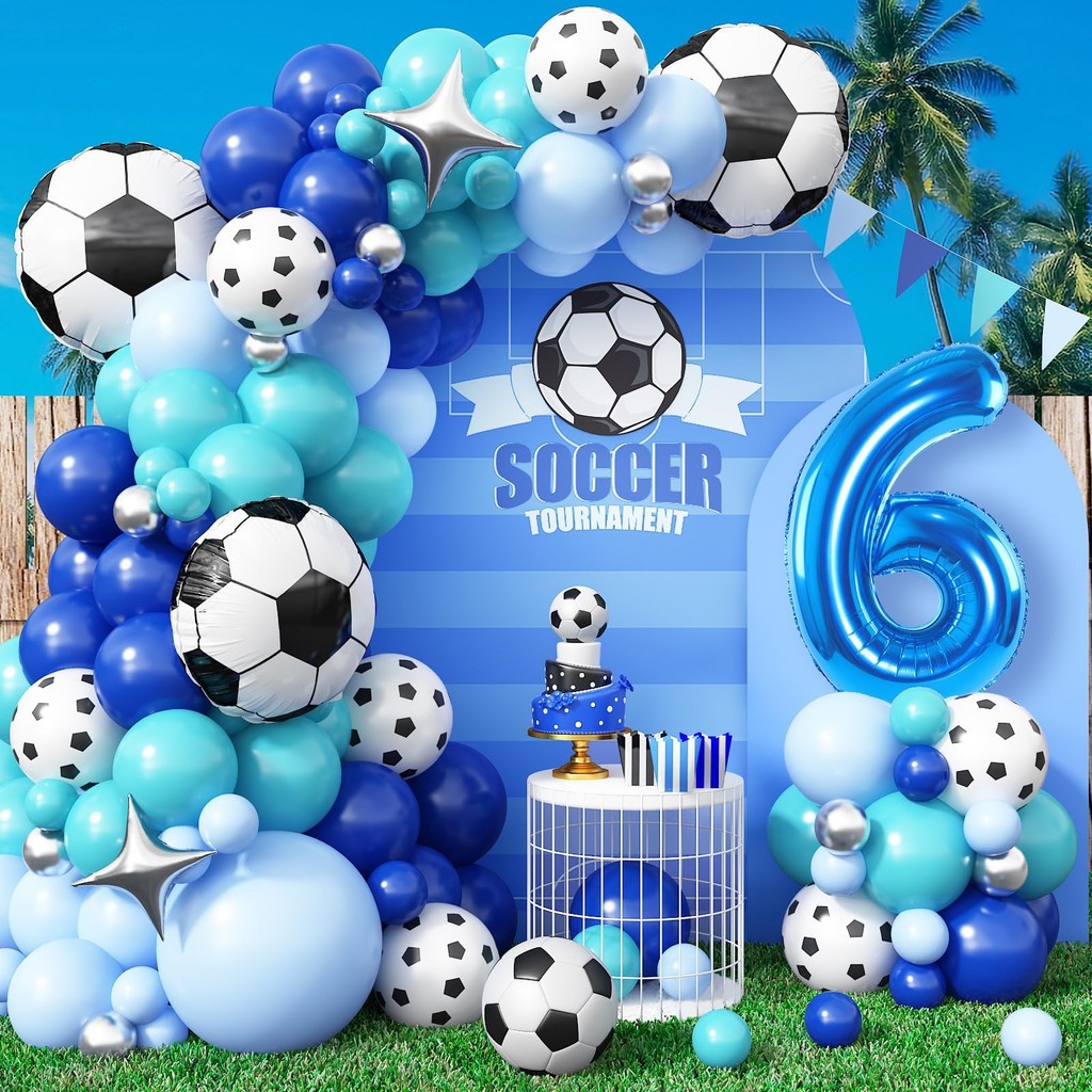 97pcs Football Theme Balloons Arch Garland Kit Boy Birthday Decoration ...