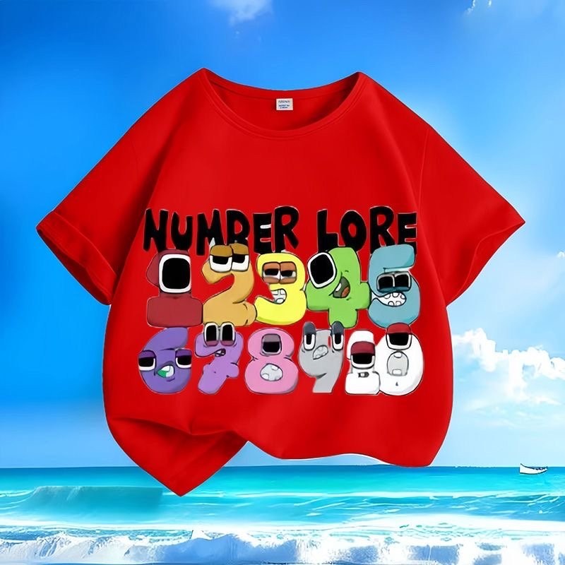 Numberblocks shirt for kids cotton t shirt Numberblocks t shirt A3 ...