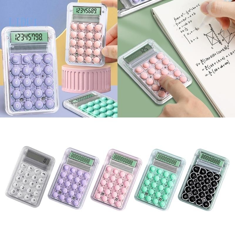 LIDU1 Mechanical Switch Calculator 8 Digit Large LCD Display and ...
