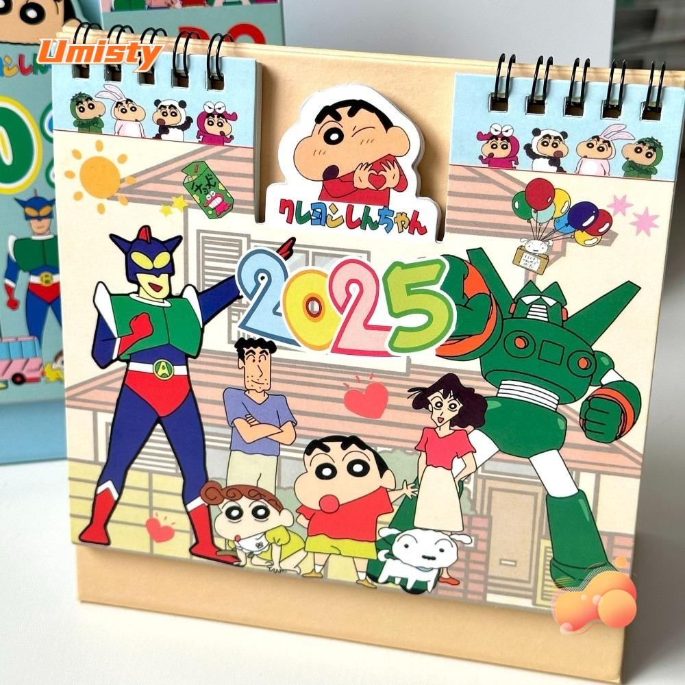 UMISTY Desktop Calendar, 2025 Notepad Mini Calendar, Cartoon Daily ...