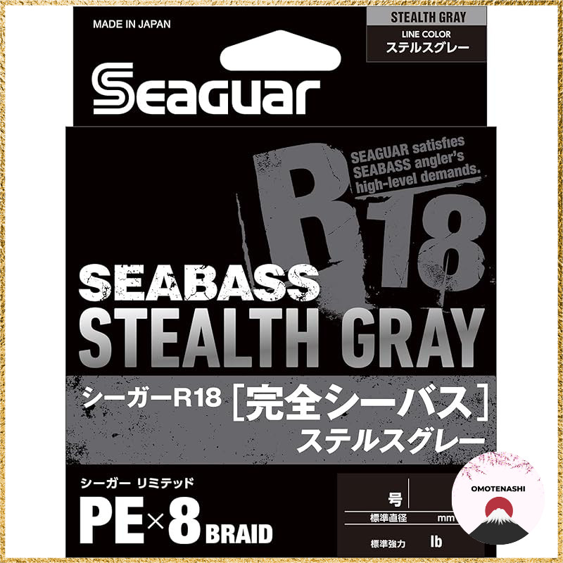 Seaguar R18 Complete Seabass Fishing PE Line - 150m/200m Options in Stealth Gray | Shopee Singapore