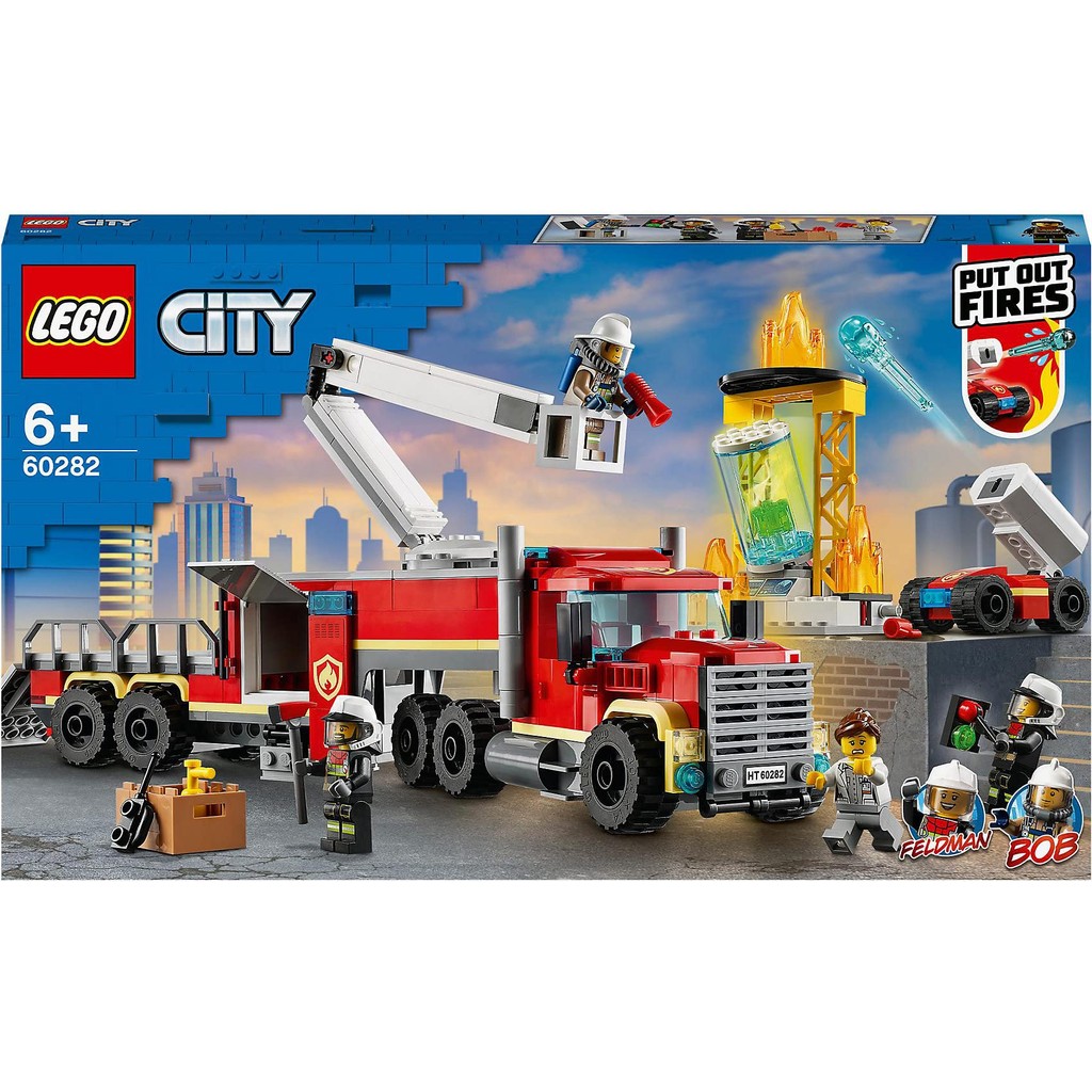 LEGO City Fire Command Base 60282 Toy Block Present Firefighting Rescue ...