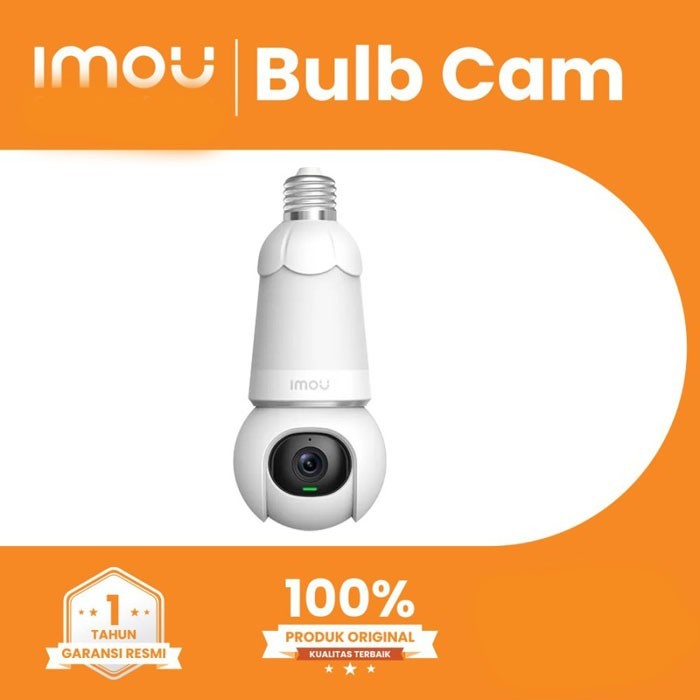 Imou Bulb Cam 3MP Smart Wireless Security Camera Panoramic Pan Tilt ...