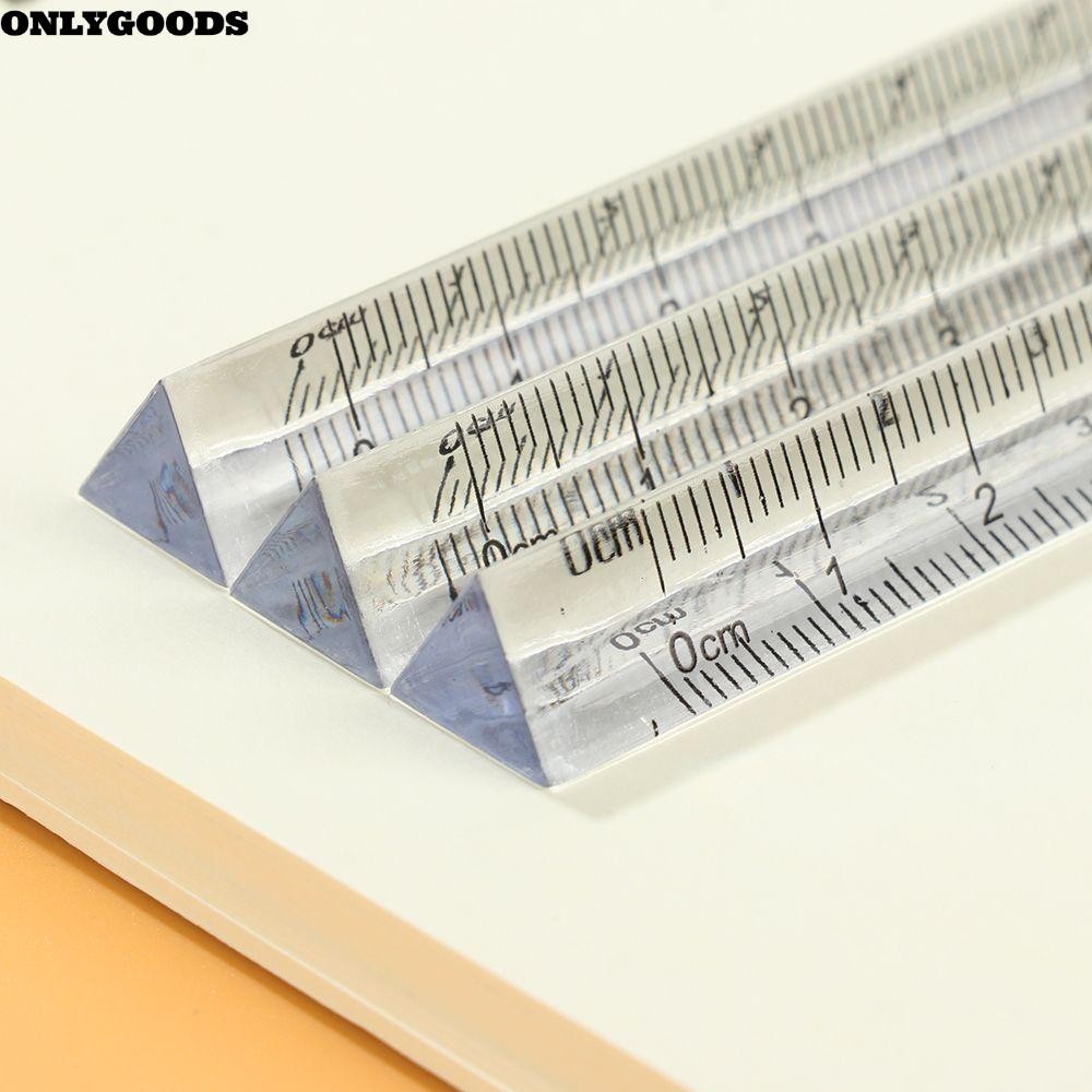 ONLYGOODS1 Transparent Triangle Ruler Kids Scale 15CM Kids Scale ...