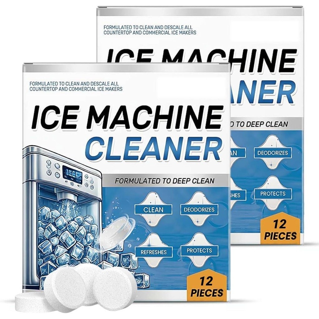Ice Machine Cleaner Maker Descaler - 24 Clean Tablets for Ice Makers ...