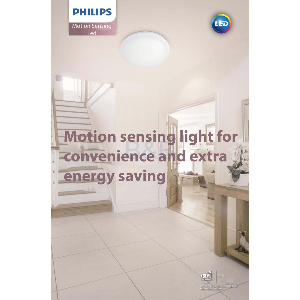 Philips CL253/CL268 12W Motion Sensor LED Ceiling Light | Shopee Singapore