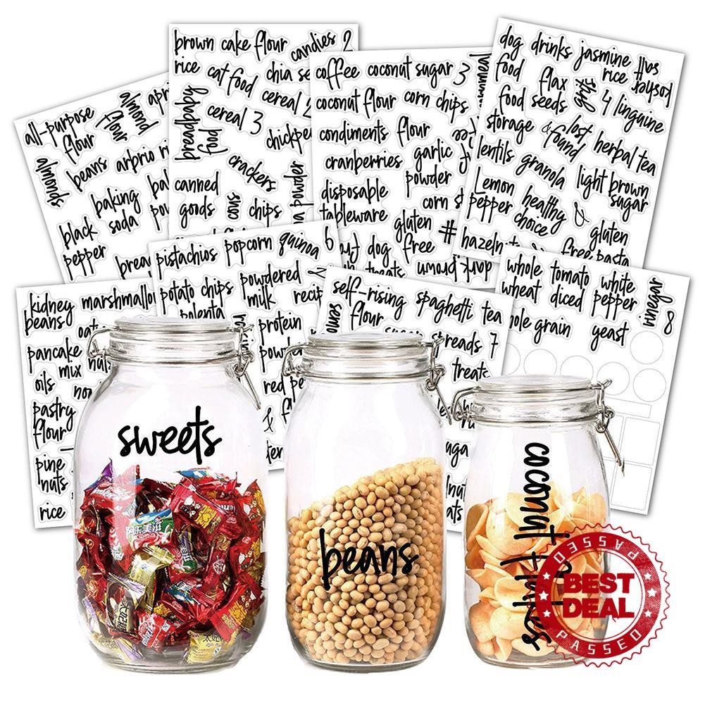 Label Sticker For Food Storage Tanks Easy To Distinguish Kitchen Pantry ...