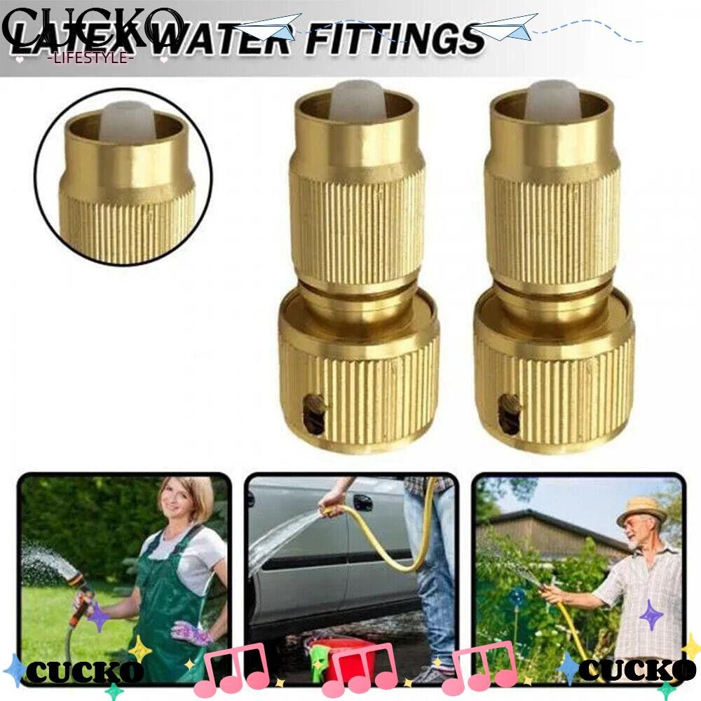 BACKSTR Garden Hose Fitting, Quick Coupling Brass Hose Repair Adaptor ...