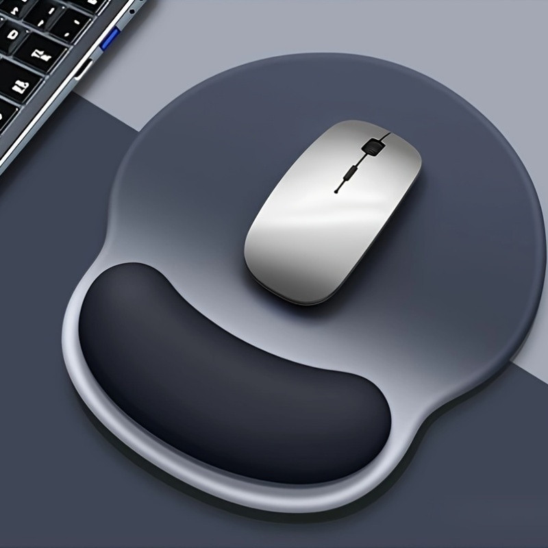 Ergonomic Non-Slip Rubber Base Mouse Pad with Wrist Rest - Comfortable ...