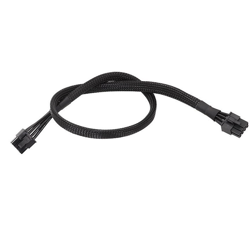 Modular PCIe 8 Pin Male to Dual PCIe 8 Pin (6+2) Male Power Adapter ...