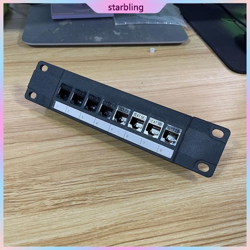 Star 8-Port CAT5e Shielded Patch Panel RJ45 10G Ready Plastic Housing ...