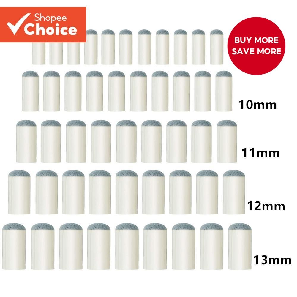20pcs Billiards Cue Tips Plastic 9/10/11/12mm Pool Cue Stick Tip ...