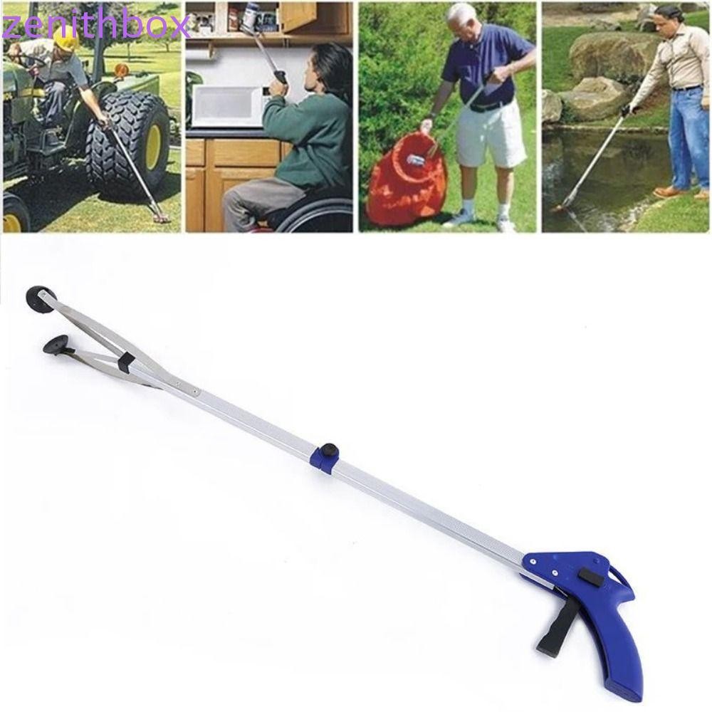 ZENITHBOX Foldable Reacher Grabber Tool, Long Arm Telescopic Claw Trash ...
