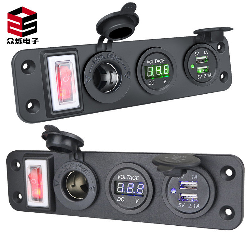 Car Modified Panel 4-Bit with Waterproof Rocker-Shaped Switch Power ...