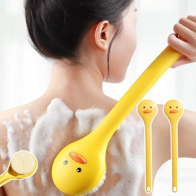 Soft Bath Back Scrubber Bath Nylon Brush with Handle Exfoliating Body ...