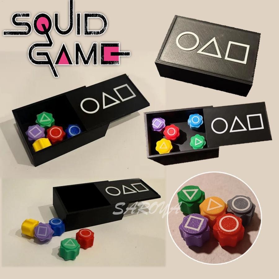 Gonggi Squid Game 5 Colors Gonggi Set 3D Printed Traditional Korean ...