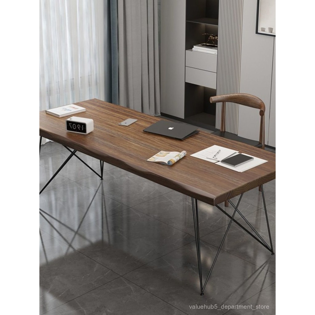 Solid Wood Desktop Computer Desk Household Minimalist Long Desk Nordic ...