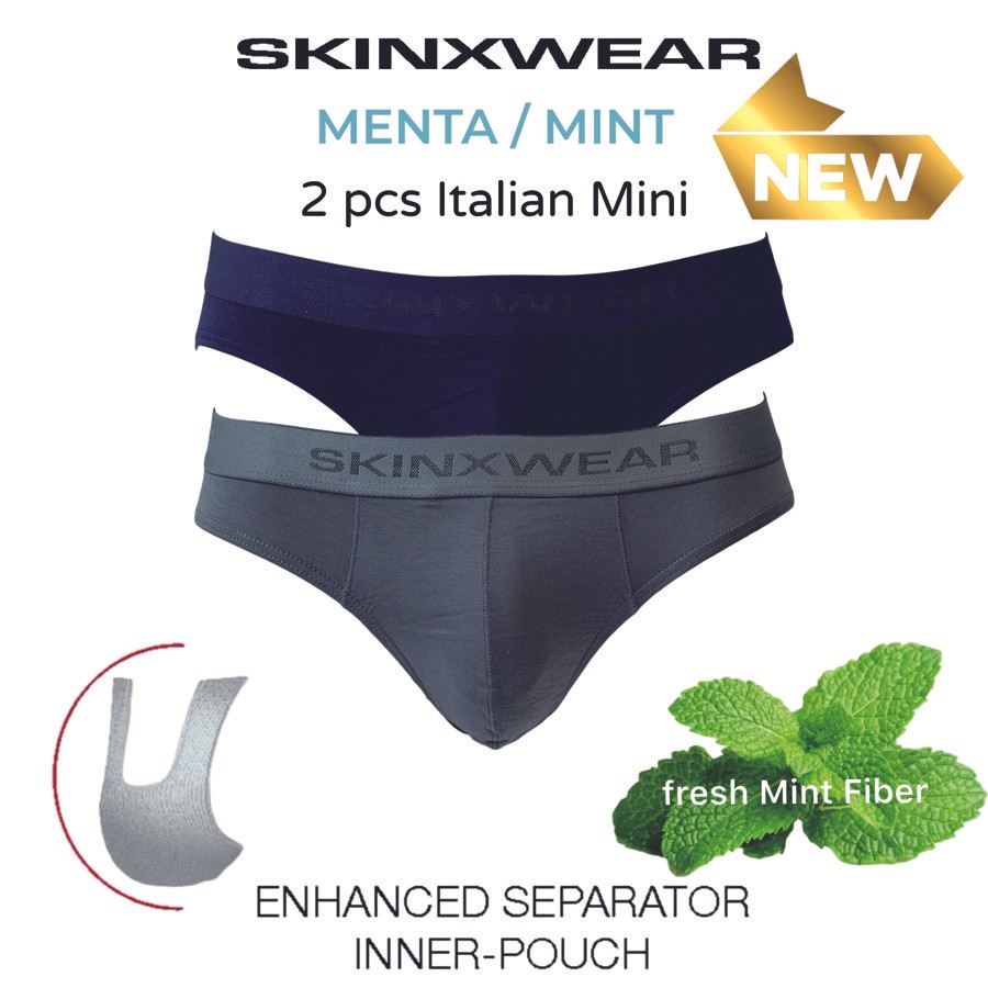 Skinxwear MENTA Mini Briefs (2 in 1) | Shopee Singapore