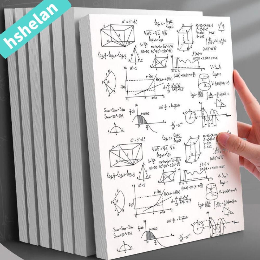 HSHELANXB Blank Draft Paper, 40/100 Sheets A4/B5 Calculation Paper ...