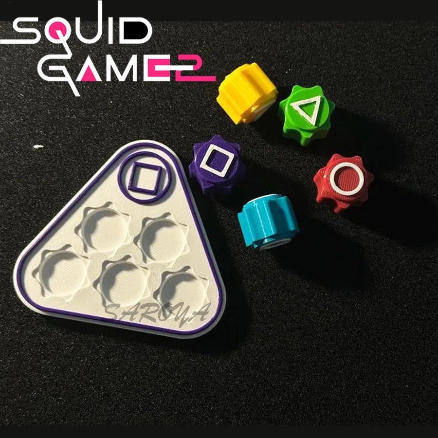 Squid Game 2 Gonggi Stones Five Stones Set 3D Printed Traditional ...